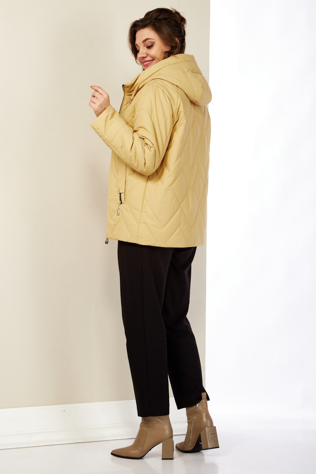 Куртка 2142-1 горчица Shetti купить в интернет магазине Велесмода